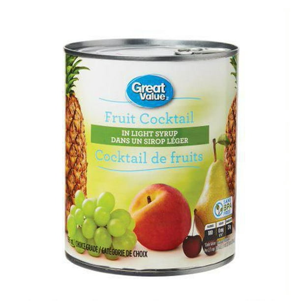 Great Value Fruit Cocktail in Light Syrup, 796 mL - Walmart.ca