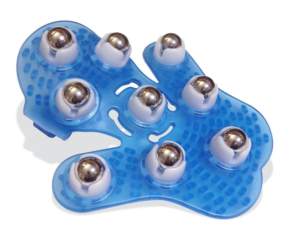 Metal Rolling Ball Massage Body Palm Massager Glove Pain Relief Device ...