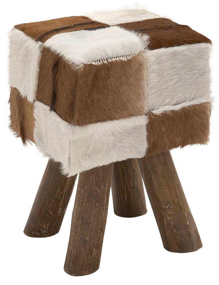 Distinctive Square Wooden Foot Stool - Walmart.com