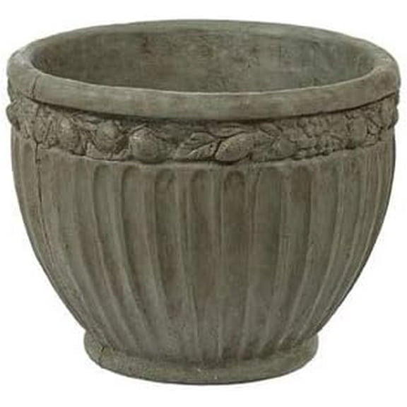 Solid Rock Stoneworks Concrete Fishbowl Planter - 9" Tall x 16 ...