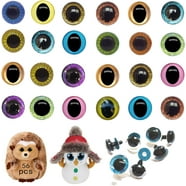 Yirtree 100pcs Small Toy Plastic Safety Eyes, Black Eyes for Amigurumi ...