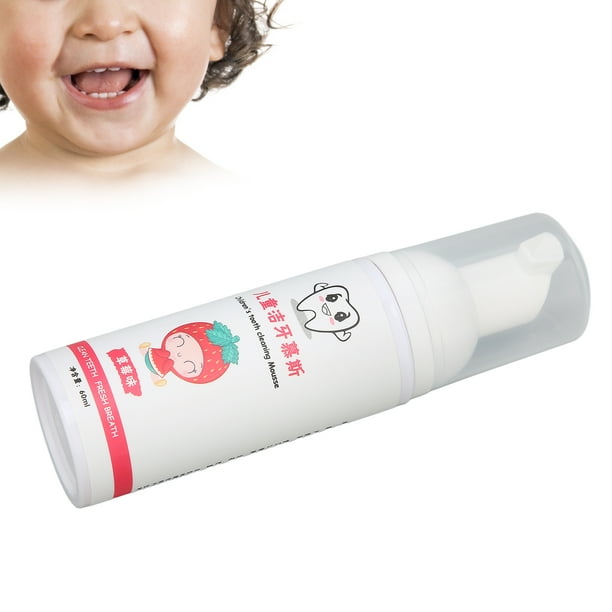 Kids Foam Toothpaste, 60ml Swallowable Fruit Flavor Deep Clean Rich ...