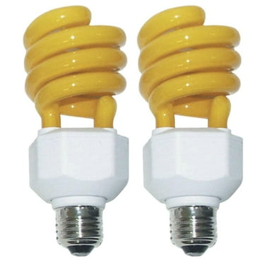 Diva At Home Pack of 2 Opaque White Twist Spiral Shaped Glass CFL Light ...