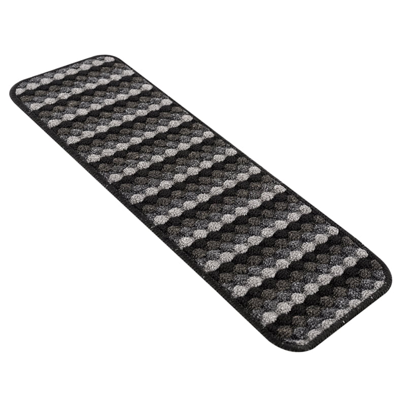 Waffle Pattern Multi Color Indoor Carpet Stair Treads 8"x26" Set of 7 ...