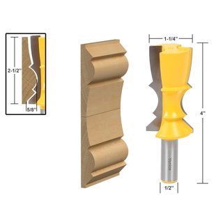 Yonico Large Crown Molding Router Bit - 16146 - Walmart.com