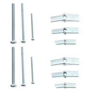 Uxcell M4x75mm Metal Male Thread Spring Loaded Hollow Wall Round Head ...