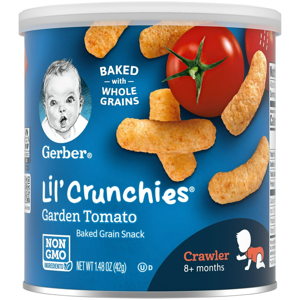 Gerber Lil' Crunchies Garden Tomato Baked Corn Snacks, 1.48 Oz ...