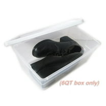 Life Story 6 Qt Rectangular Clear Plastic Protective Storage Shoe Box ...