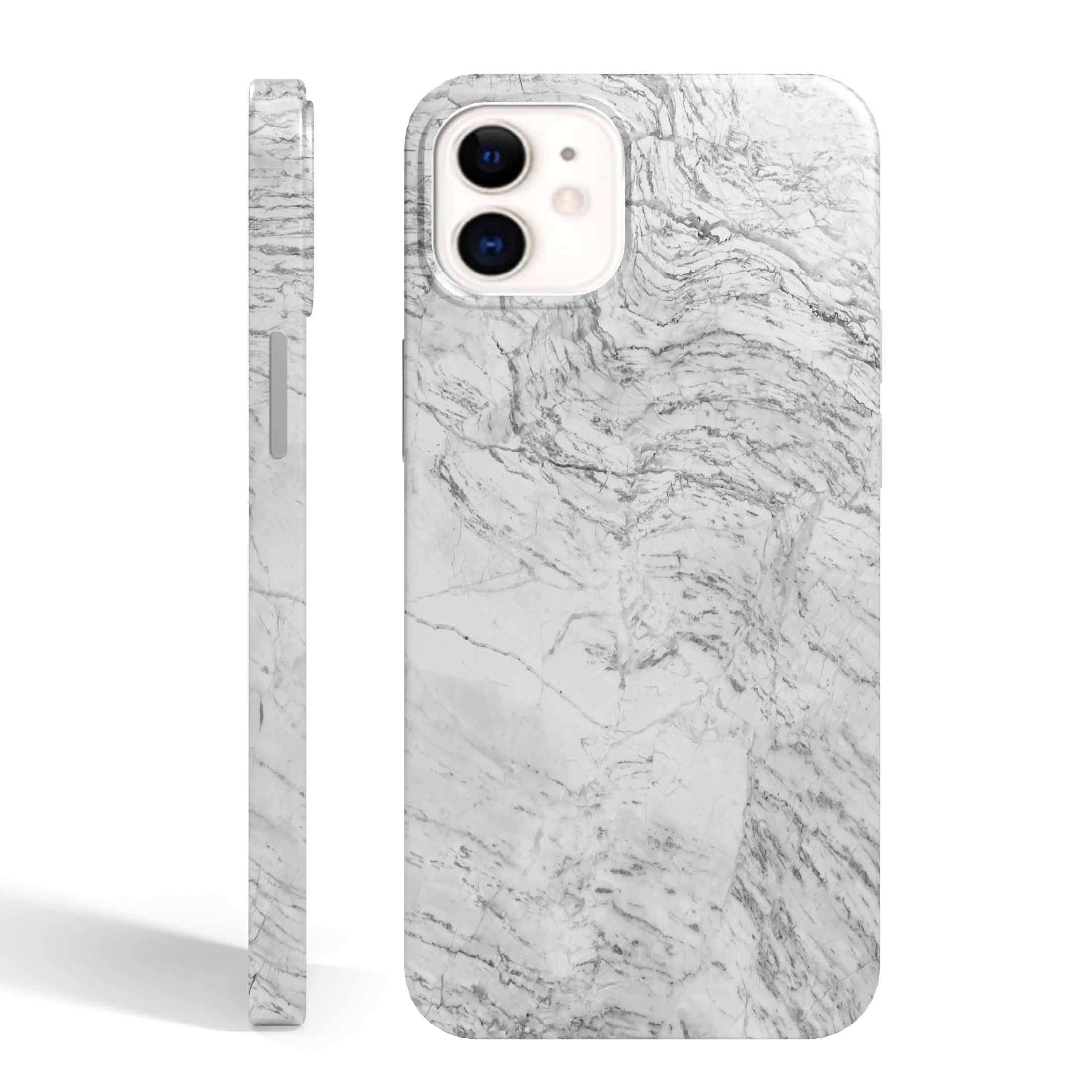 Tobelint Real Marble Texture Case for iPhone 12, Slim Full Protective ...
