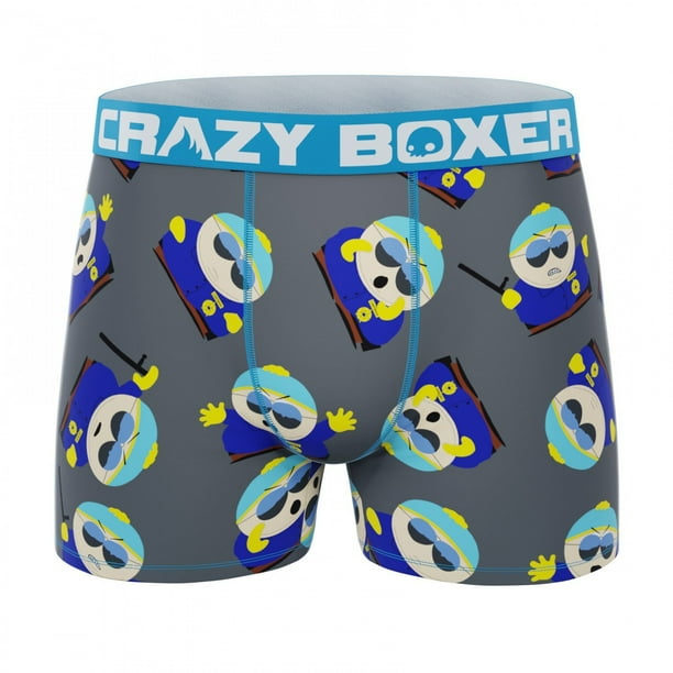 Crazy Boxers South Park Cartman Cop Men's Boxer Brief-Small (28-30 ...