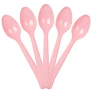 Touch of Color Premium Plastic Spoons, Classic Pink, 24 Ct - Walmart.com