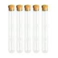 WSTEER 15 PCS Glass Clear Test Tubes with Cork Stoppers and Brush for ...