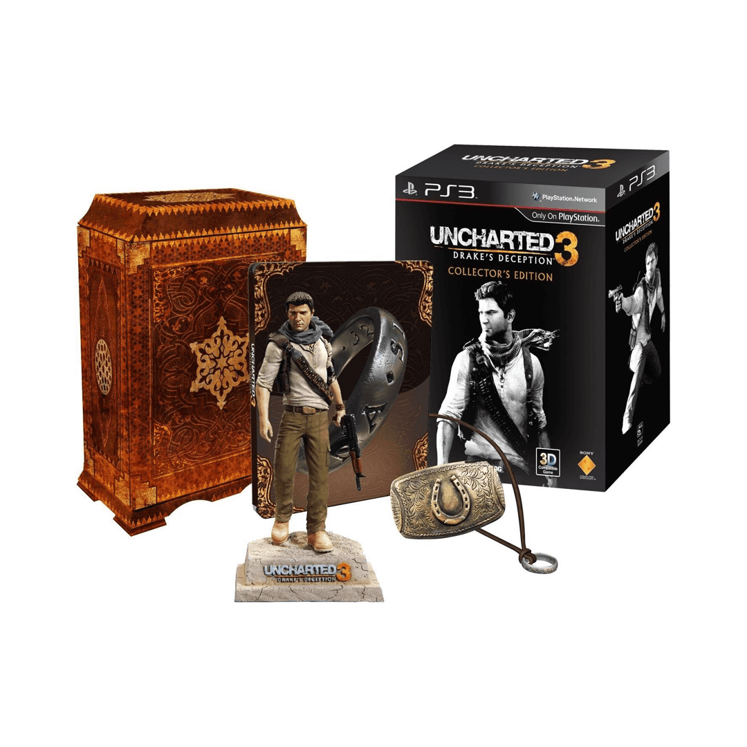 Uncharted 3 Drake’s Deception Collector’s Edition - PS3 Complete Set ...