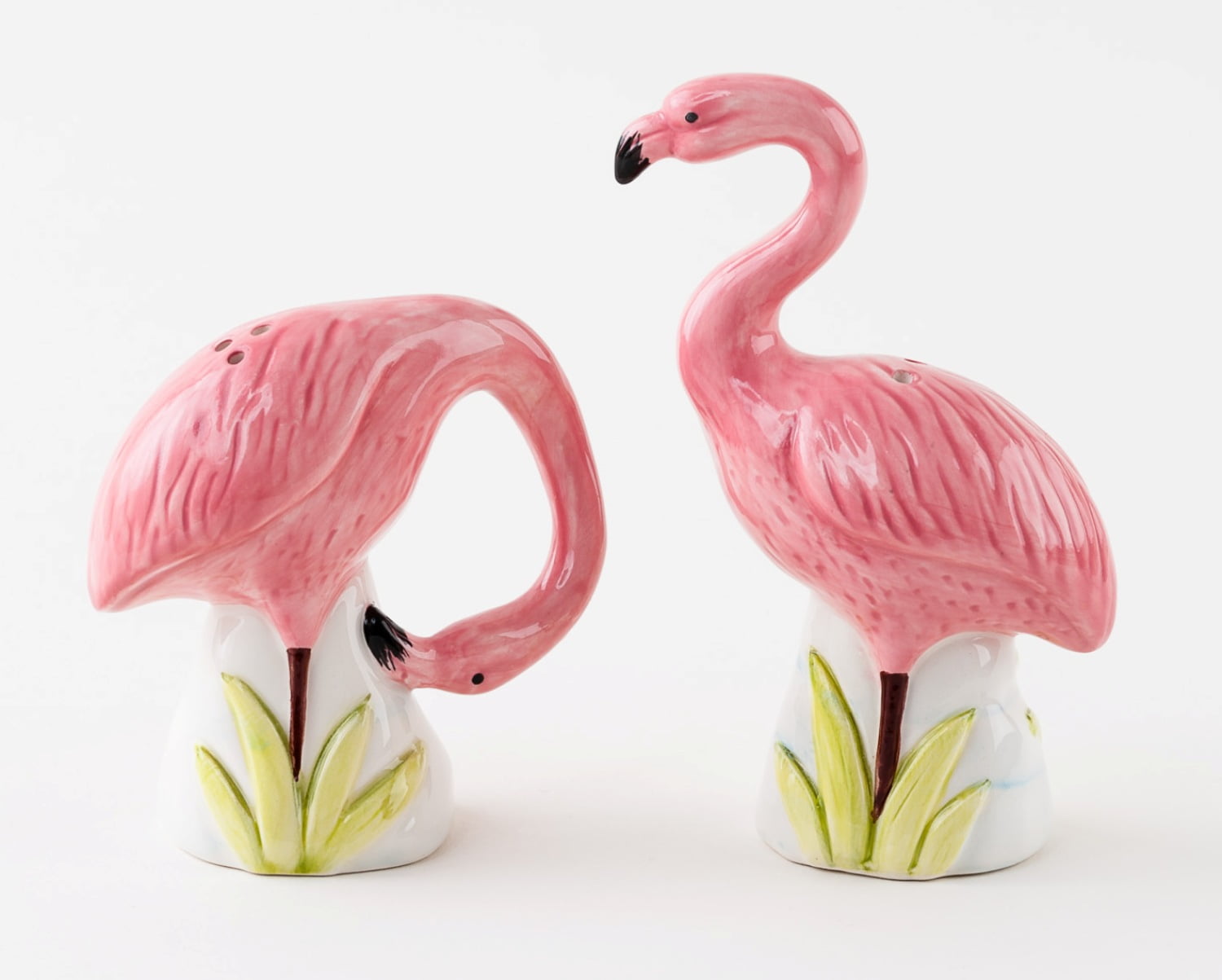 Pretty Pink Flamingo Pair Salt and Pepper Shaker Set - Walmart.com