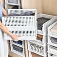 iMounTEK 4 Packs Plastic Storage Box with White Lid, Closet Organizers ...