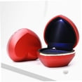 BESTYASH Valentines Day Heart Shaped Box Red 1Pack Plastic Engagement ...