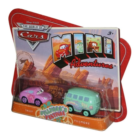 Disney Pixar Cars Movie Mini Adventures Pink Sally & Fillmore Toy Car ...