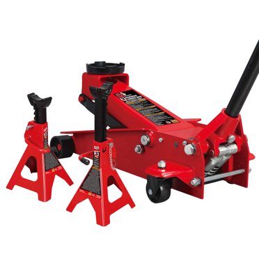 Big Red Hydraulic Lifting Jack, 3/4 Ton (1,500 lb) Capacity, Red ...