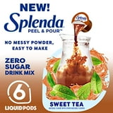 Splenda Peel and Pour Zero Calorie Drink Mix, Naturally Flavored Sugar ...