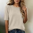 ChoXxx Women's Short Sleeve Knotted Top for Spring Summer Casual ...