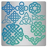 6.3 Inch Metal Stencil Mexican Pattern Stencils Reusable Stainless ...