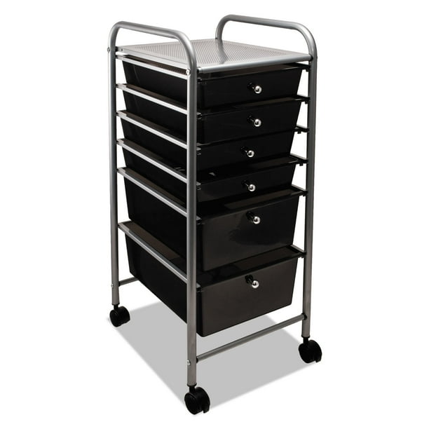 Advantus Portable Drawer Organizer, 13w x 15 3/8d x 32 1/8h, Smoke ... Advantus Portable Drawer Organizer, 13w x 15 3/8d x 32 1/8h, Smoke ...