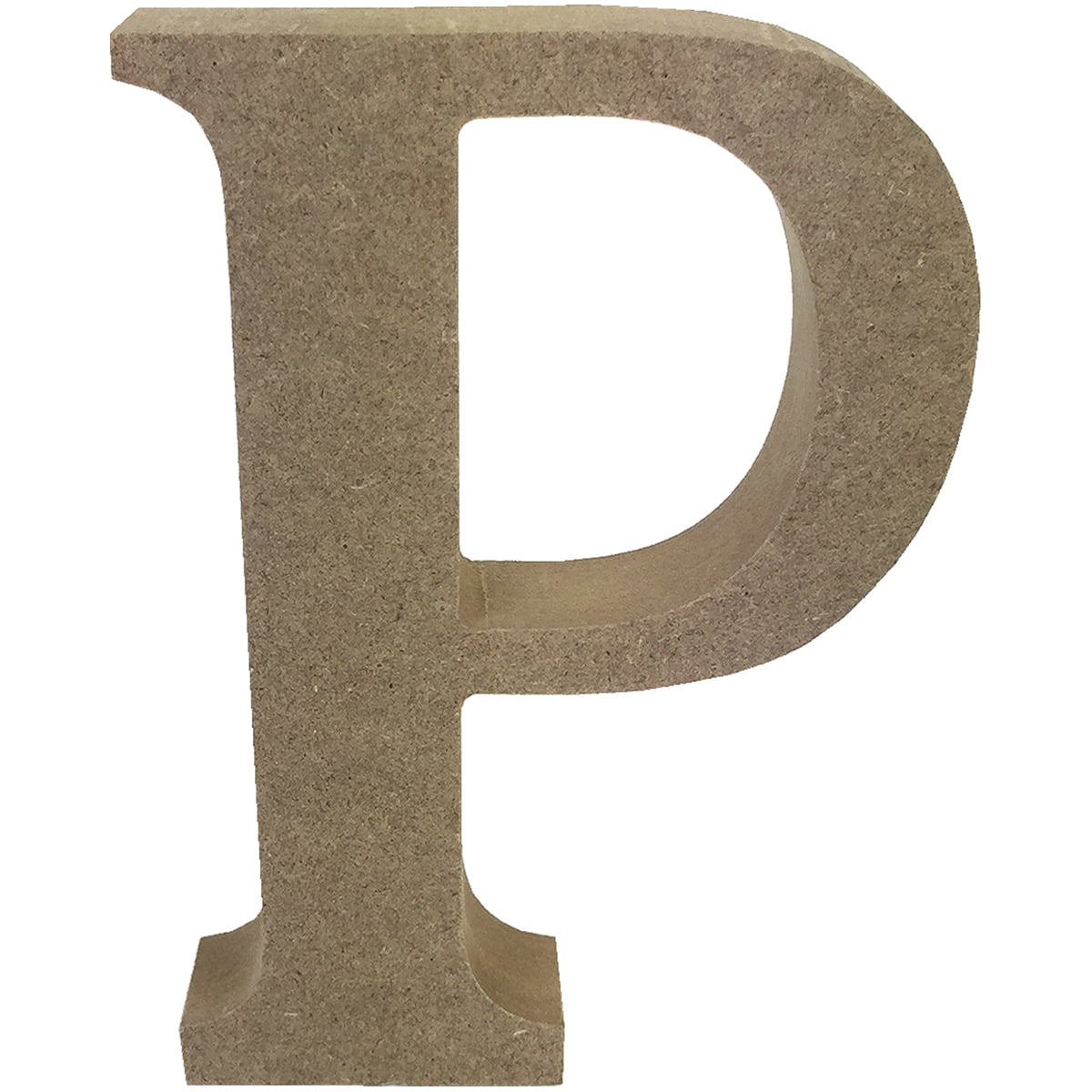 Smooth MDF Blank Shape-Serif Letter P - Walmart.com