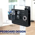 VIVO Steel Clamp-on Desk Leg Laptop Holder with Pegboard, Magnetic ...