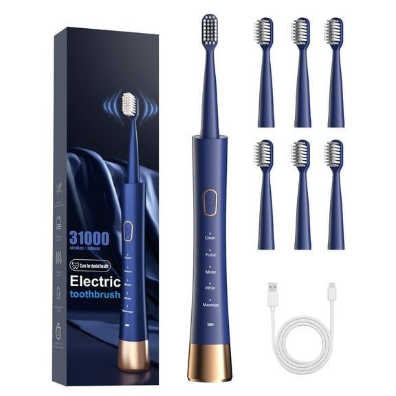 Autobrush U-Shaped Electric Toothbrush, ADA Accepted, Nylon Bristles, 3 ...