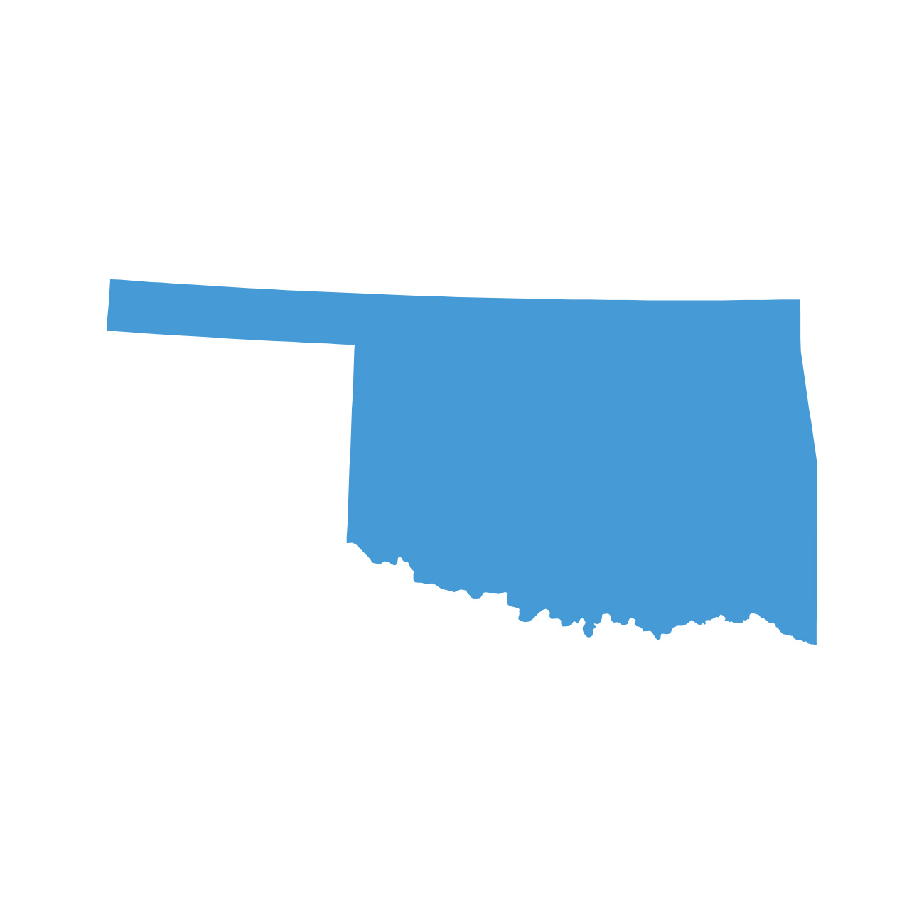 Oklahoma Shaped Sticker Decal Die Cut - Self Adhesive Vinyl ...