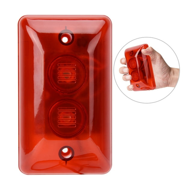 Sirena de sonido 12V Alarma con cable Luz estroboscópica intermitente ...