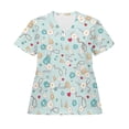 Binienty Scrub Top for Women, Breathable V Neck Scrub Top, Stretchy ...