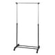 Ktaxon Adjustable Rolling Garment Rack Single Hanging Bar Clothes ...