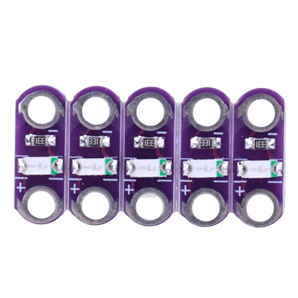 Módulo de luz LED Lilypad de 5 uds. LED de color Lilypad para Arduino ...