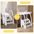 3-Step Kids Plastic Step Stool - Non-Slip Pads & Side Handles for ...