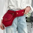 Fzsteel Women's Steampunk Waist Bag with Studs and Rivets for ...