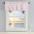 Botanical Rose Kitchen Valances for Windows 60x18 Inch Kitchen Curtains ...
