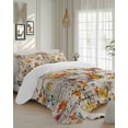 4 Piece Duvet Cover Set Full, Watercolor Spring Blososm Flower Soft ...