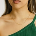 Amy and Annette 14k Plated 18" Gold Box Chain For Women - Walmart.com
