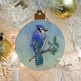 Blue Jay Watercolor Northeastern Bird Wood Christmas Tree Holiday ...