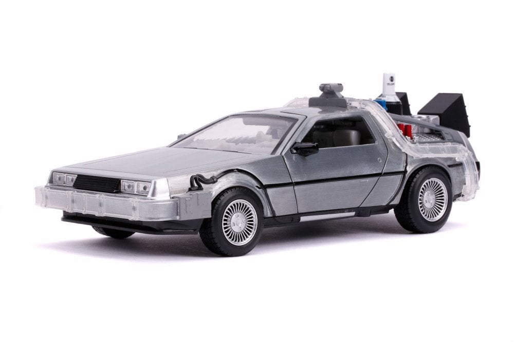 DeLorean Time Machine with Lights - Flying Version, Back to the Future ...