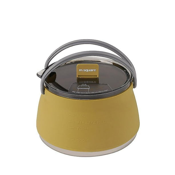 Collapsible Silicone Kettle Outdoor Camping Travel Electric Water Pot ...