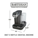 Bartesian Duet Home Bar Premium Cocktail Machine with 2 Glass Spirit ...