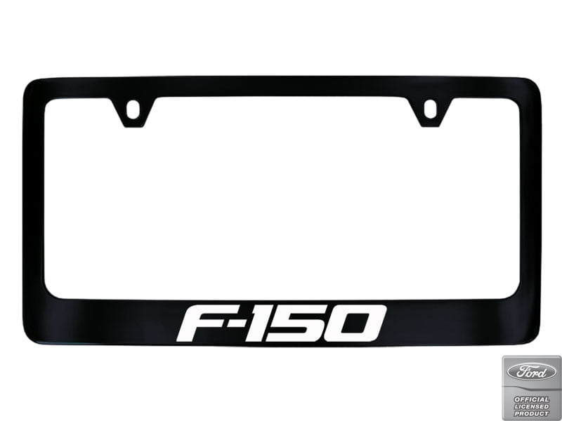 Ford F-150 Black Coated Metal License Plate Frame Holder - Walmart.com