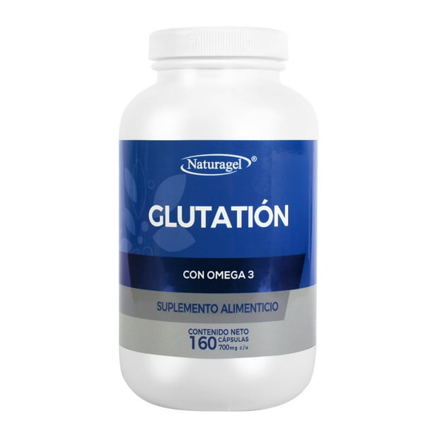 Glutatión con Omega 3 Naturagel | 160 Cápsulas SoftGel | Walmart en línea