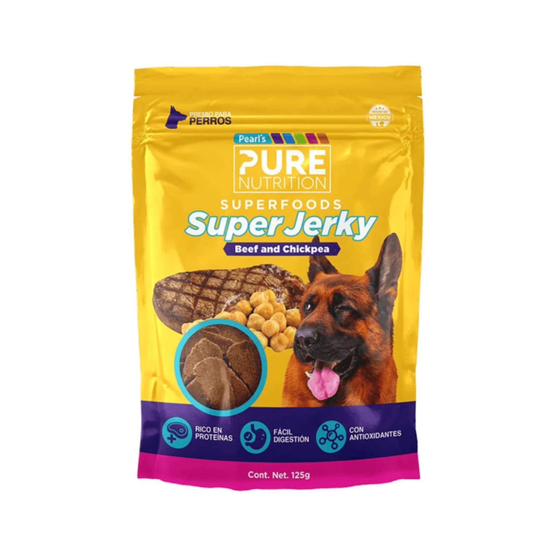 Premios Para Perro Pearl's Pure Nutrition SF SJ Beef And Chickpea 125g ...