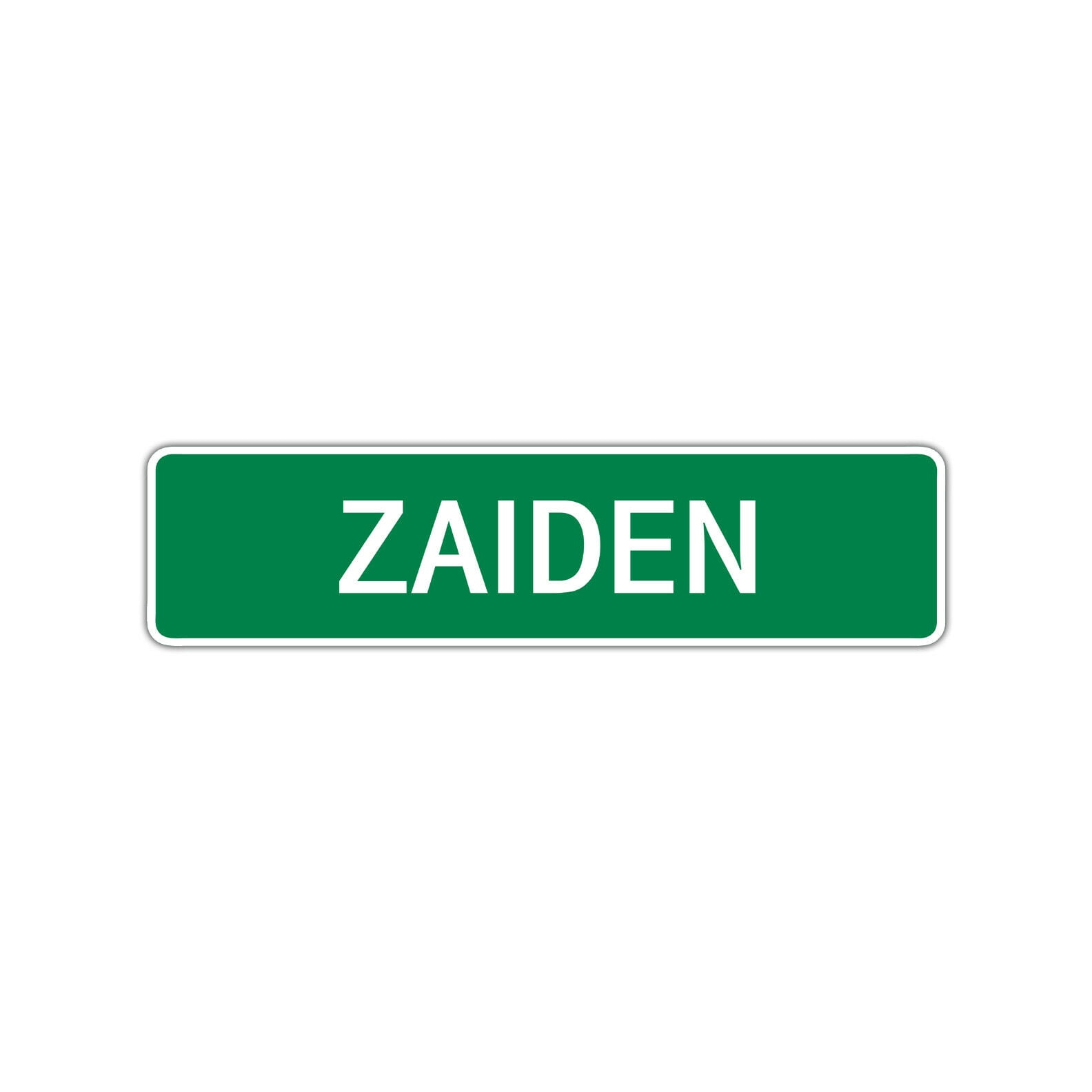 Zaiden Boys Children Indoor Outdoor Name Letter Printed Label Wall ...
