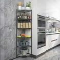 tonchean 6-Tier Carbon Steel Kitchen Corner Shelf Rack Free Standing ...