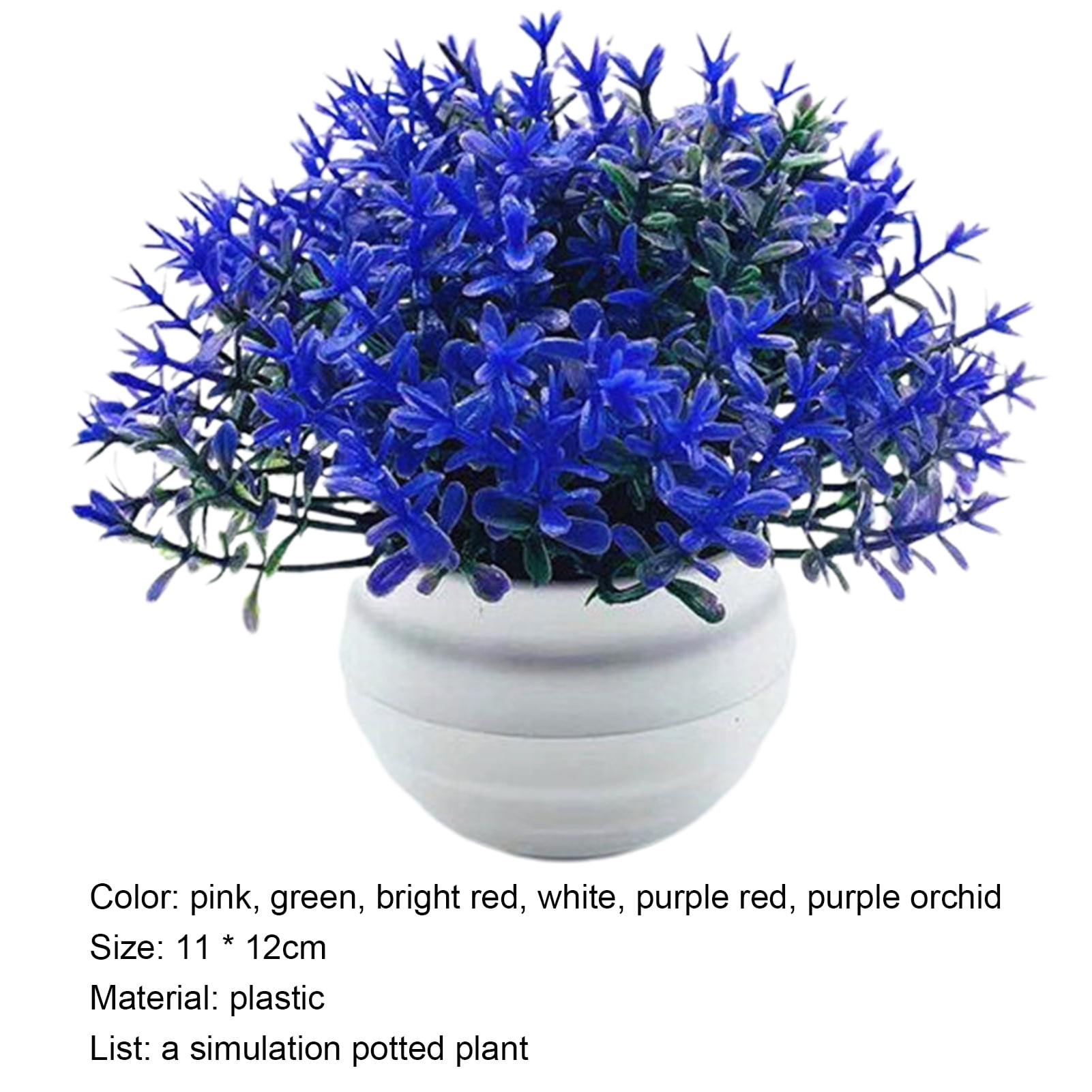 ruhuadgb Simulated Grass Pot Portable 1 Set Desktop Fake Grass Plants ...