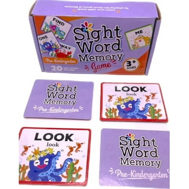 Urban Supply Sight Word Matching Memory Game Kindergarten with Animal ...